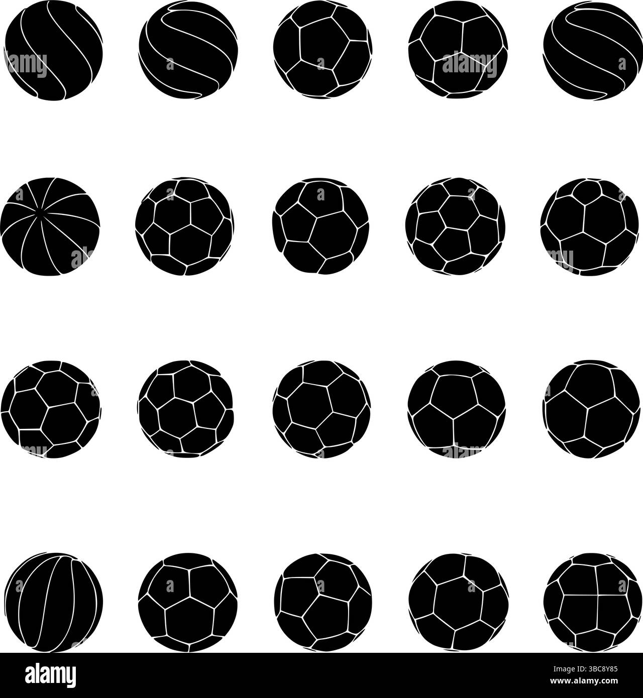Ball Silhouette Bundle Stock Vector Image & Art - Alamy