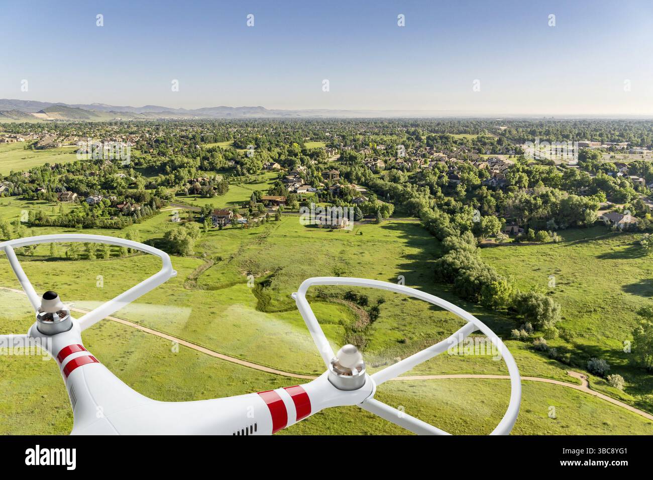 Flying away distance quadrocopter hi-res stock photography and images ...