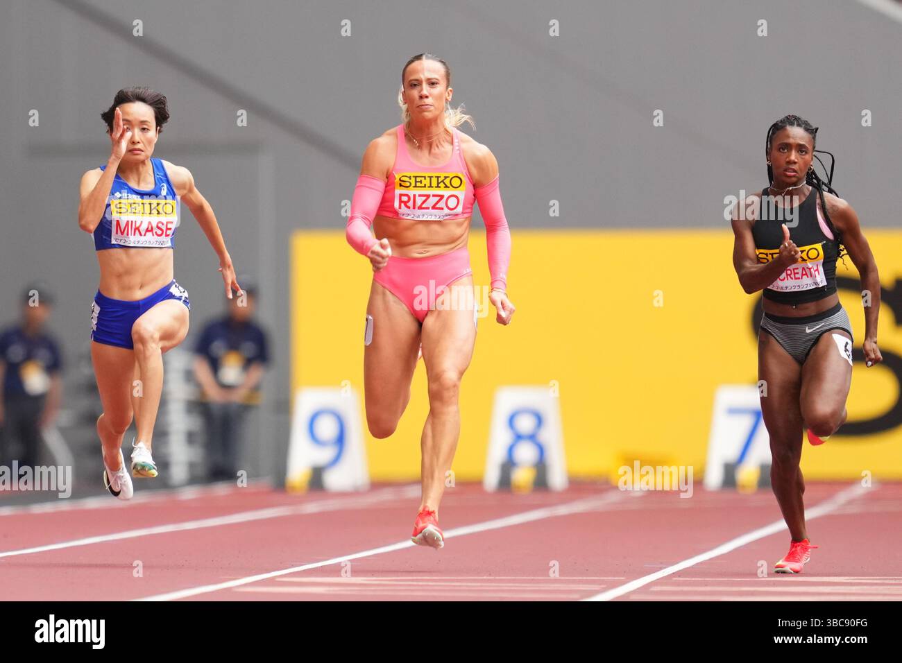 Tokyo, Japan. 18th May, 2025. (L-R) Midori Mikase, Bree Rizzo (AUS), Mccreath Sade (CAN ...