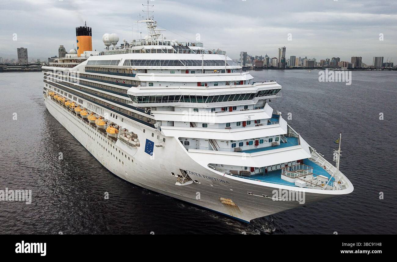 Manila South Harbor, Philippines: the cruise ship COSTA FORTUNA. The ...
