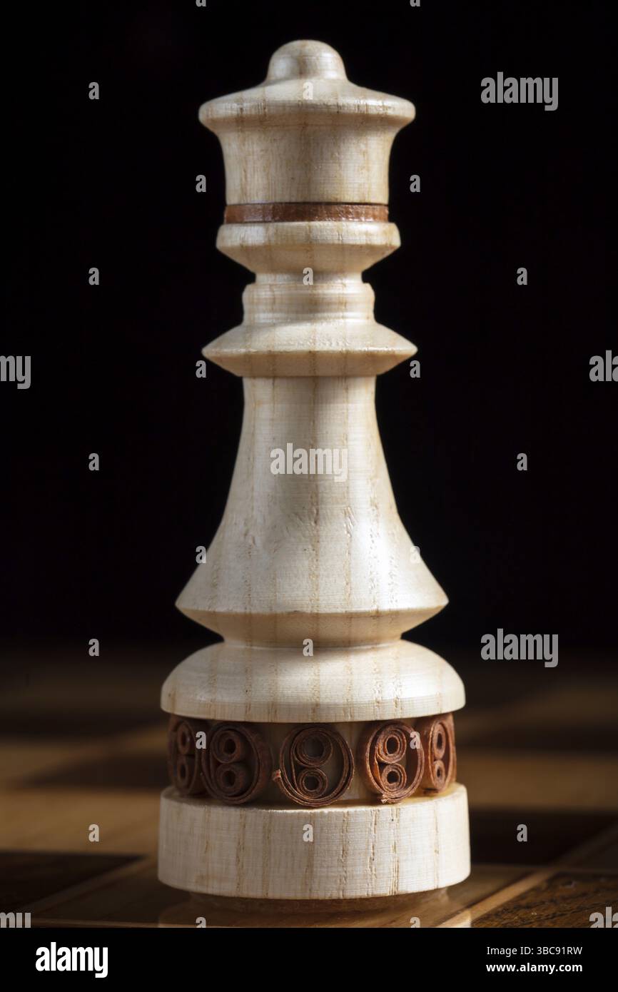 Chess king on a black background. A puzzle game with tricky ...