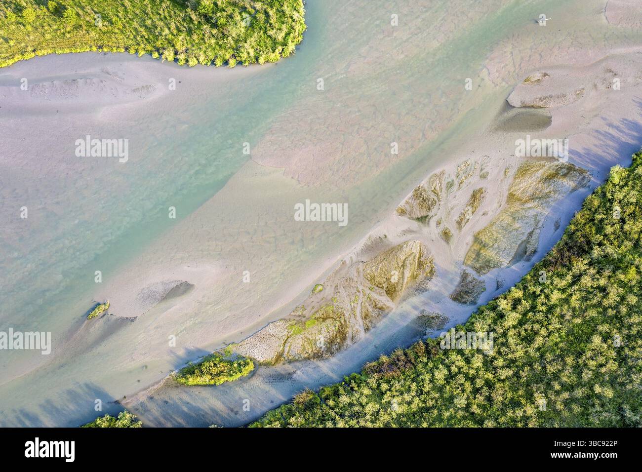 Shallow sandy river aerial hi-res stock photography and images - Alamy