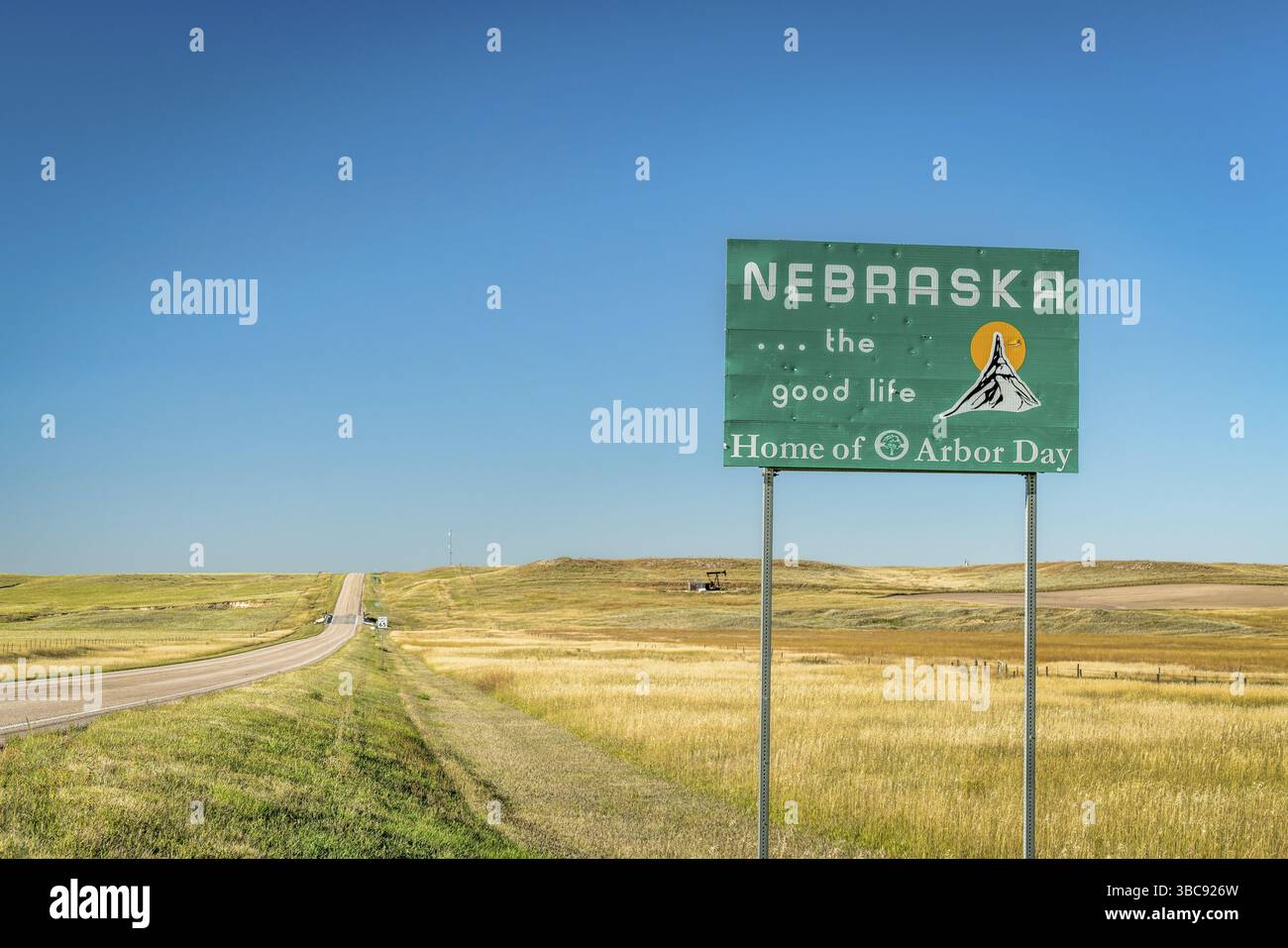 Nebraska, the good life, home of Arbor Day - roadside welcome sign at ...