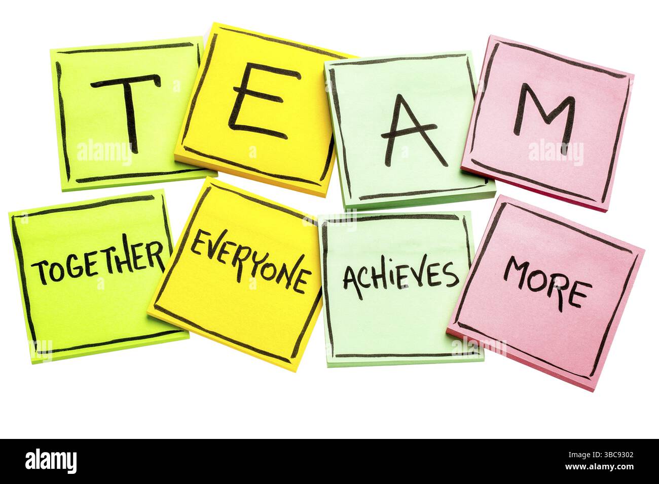 TEAM acronym (together everyone achieves more), teamwork motivation ...