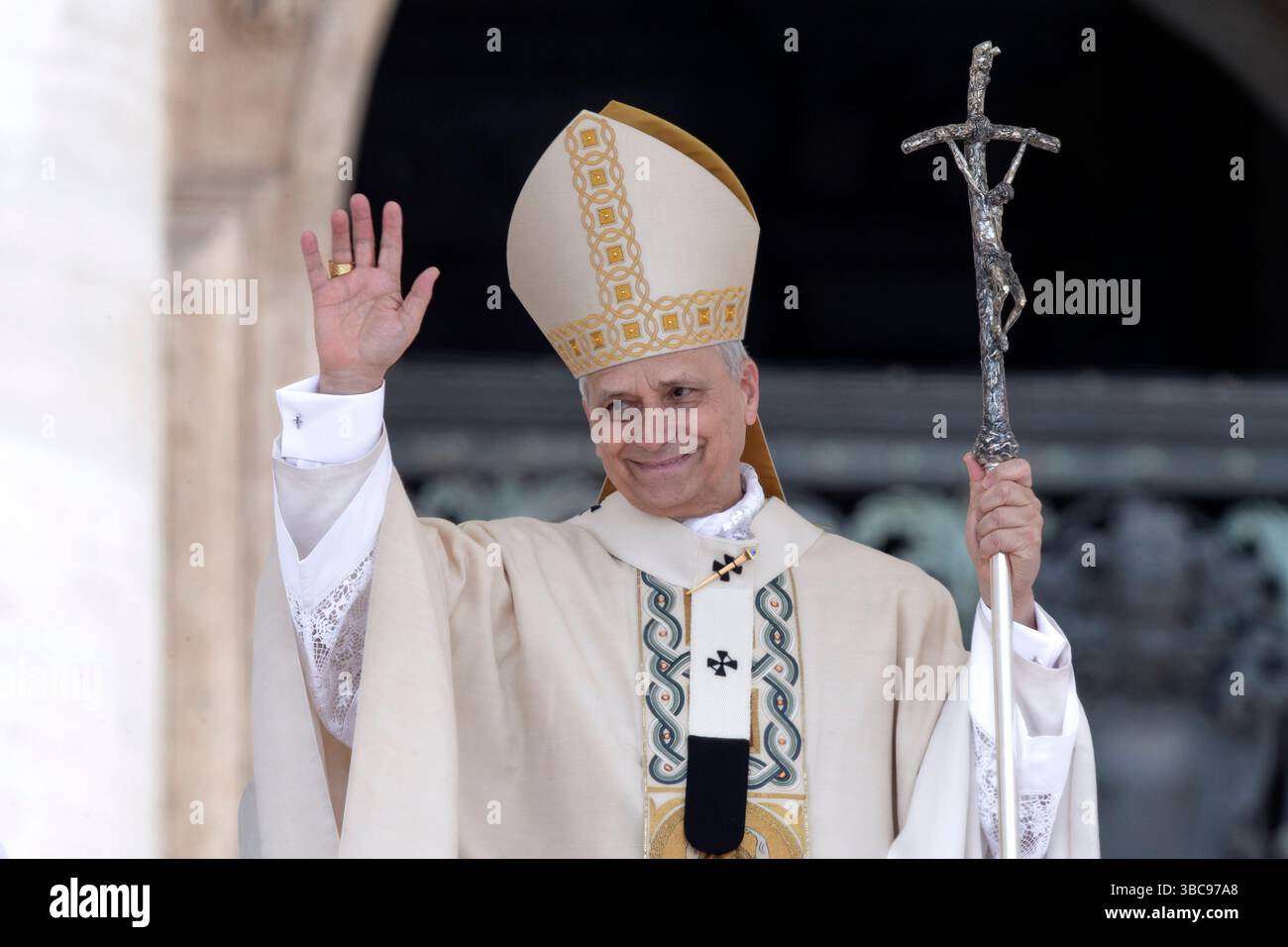 Vatican City, Vatican, 18 May 2025. Pope Leo XIV leads the inauguration Mass of his Pontificate ...