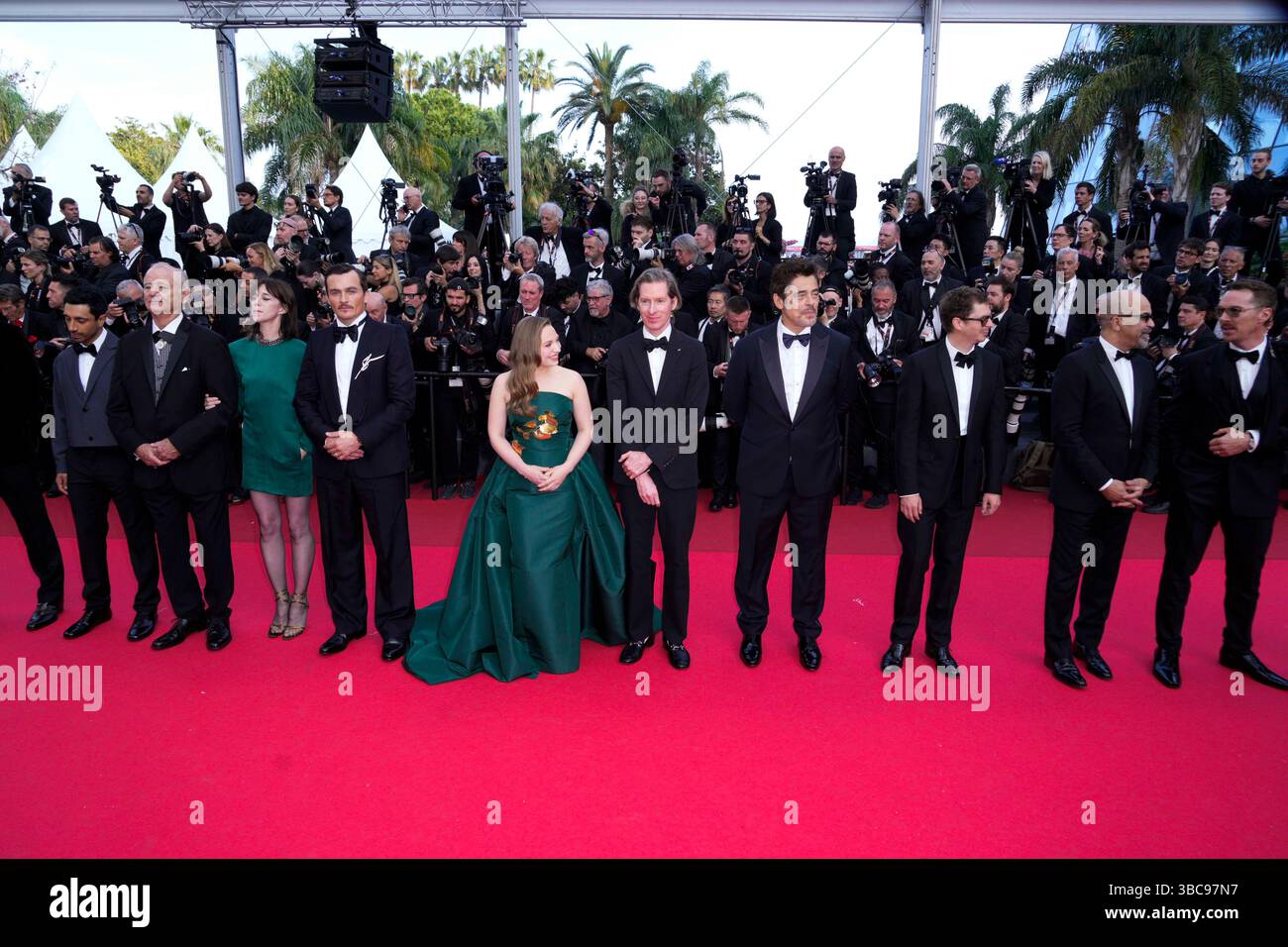 Cannes President Iris Knobloch, Roman Coppola, Richard Ayoade, Michael Cera, Riz Ahmed, Benicio ...