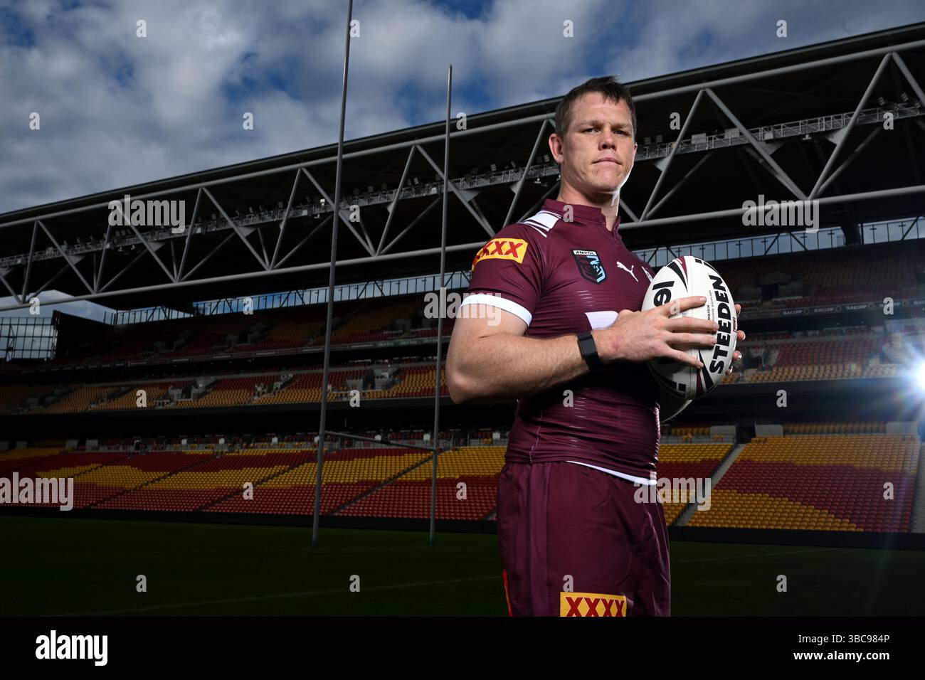 Lindsay Collins of the Queensland Maroons is seen posing for a ...