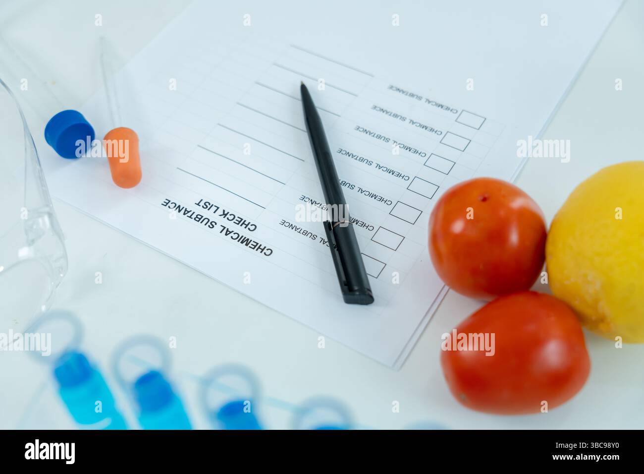 check list for chemical food residues in laboratory. Control experts ...