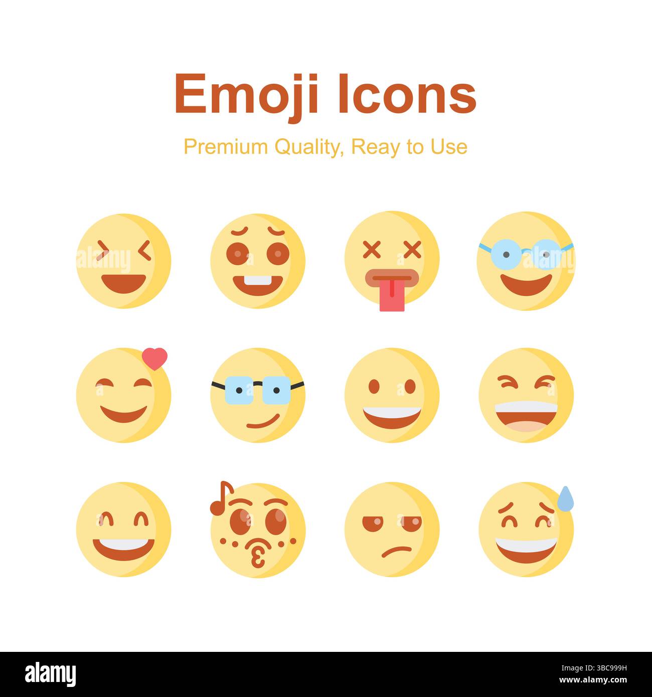 Get this amazing emoji icons set, ready to use and download Stock ...