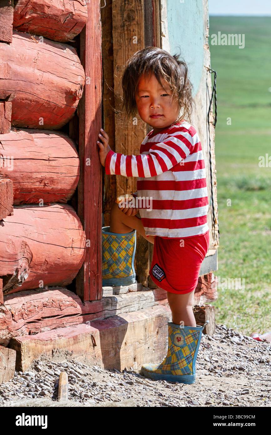 People and children from Mongolia Stock Photo - Alamy