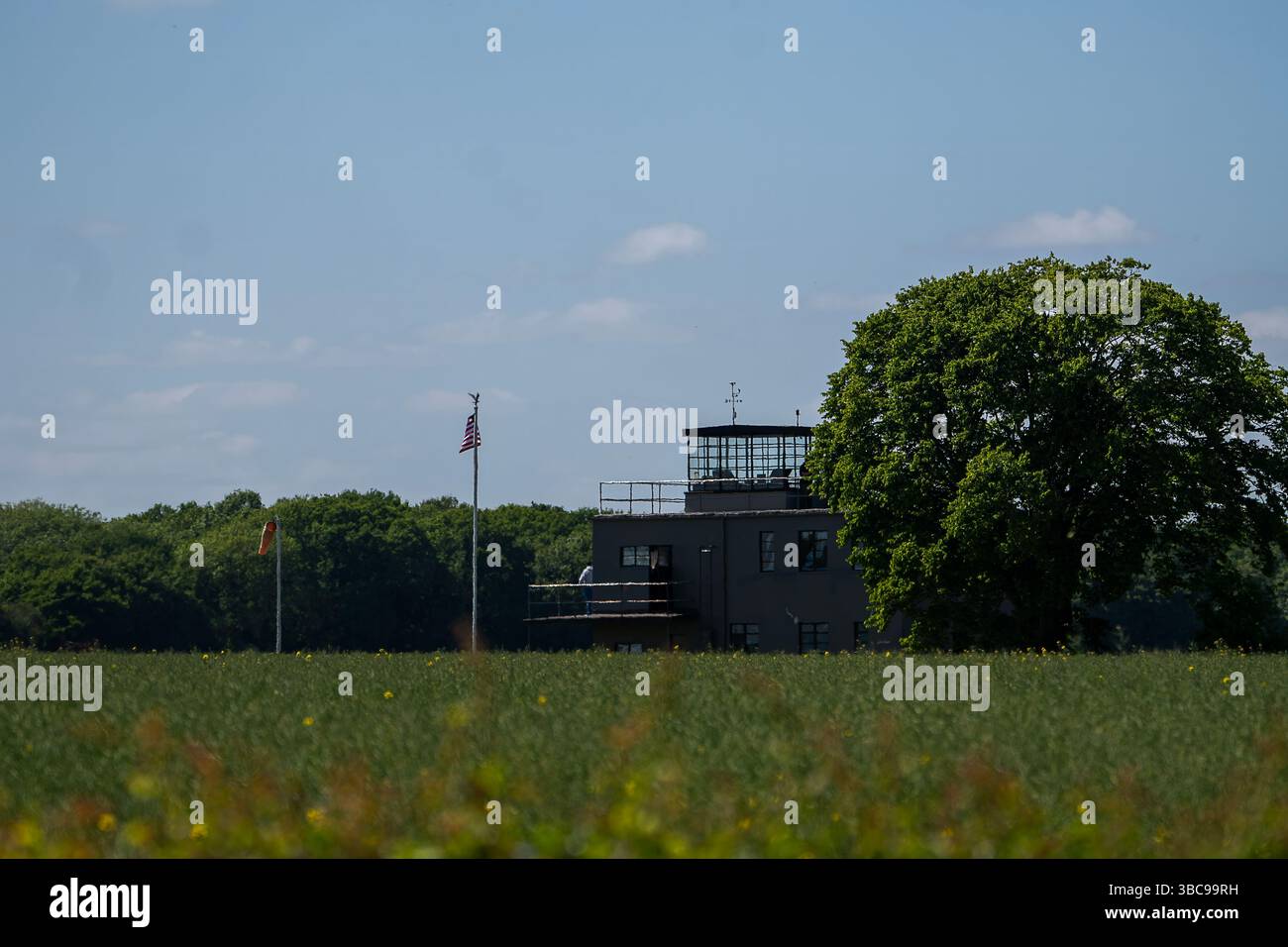 The restored control tower at the former WWII airfield at Thorpe ...