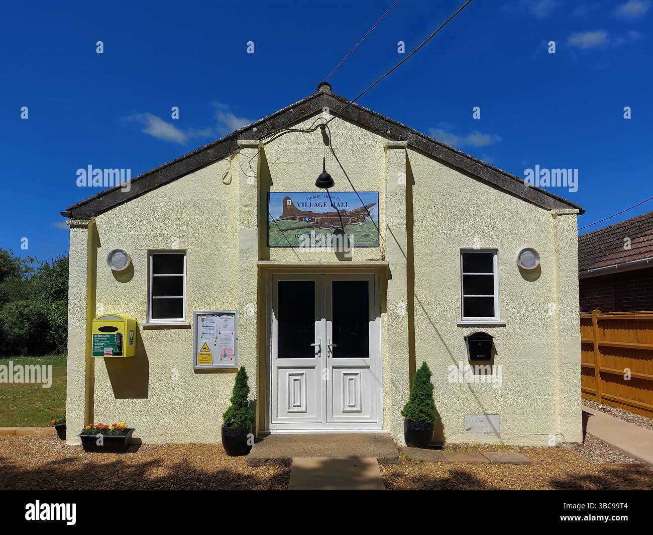 The village hall in Thorpe Abbotts, Norfolk, UK Stock Photo - Alamy