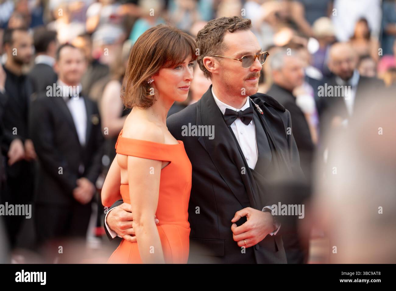 Cannes, France. 18th May, 2025. Sophie Hunter and Benedict Cumberbatch ...