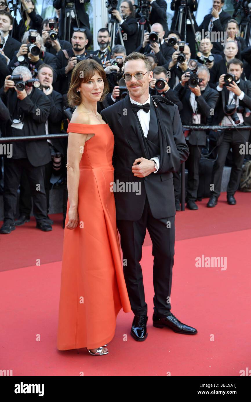 Sophie Hunter und Benedict Cumberbatch bei der The Phoenician Scheme ...