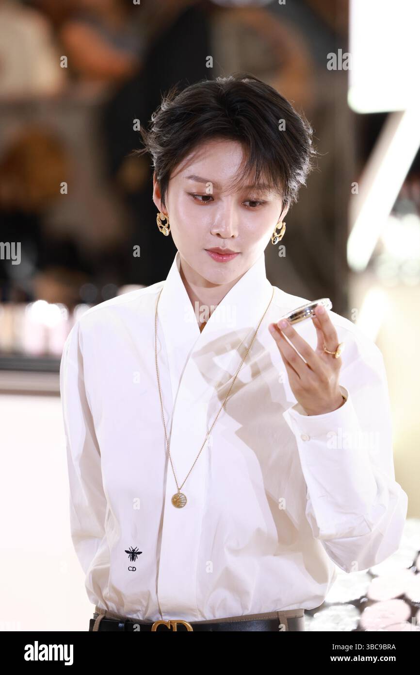 Chinese singer, dancer and producer Liu Yuxin attends an activity in Guangzhou City, south China ...