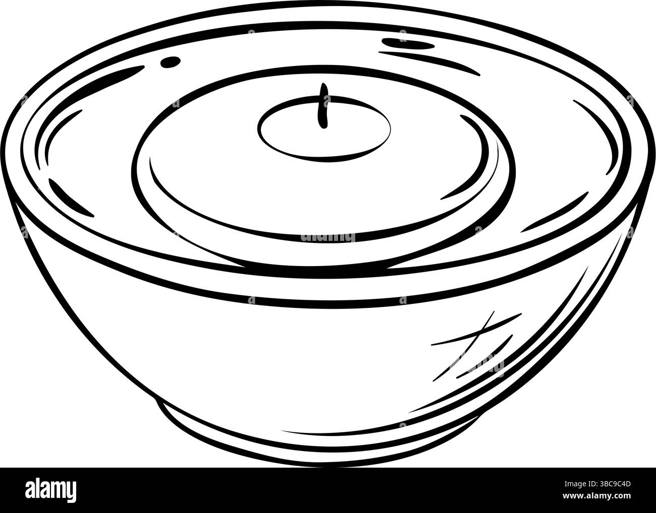 Candle Vector isolated Outline Illustration Stock Vector Image & Art ...