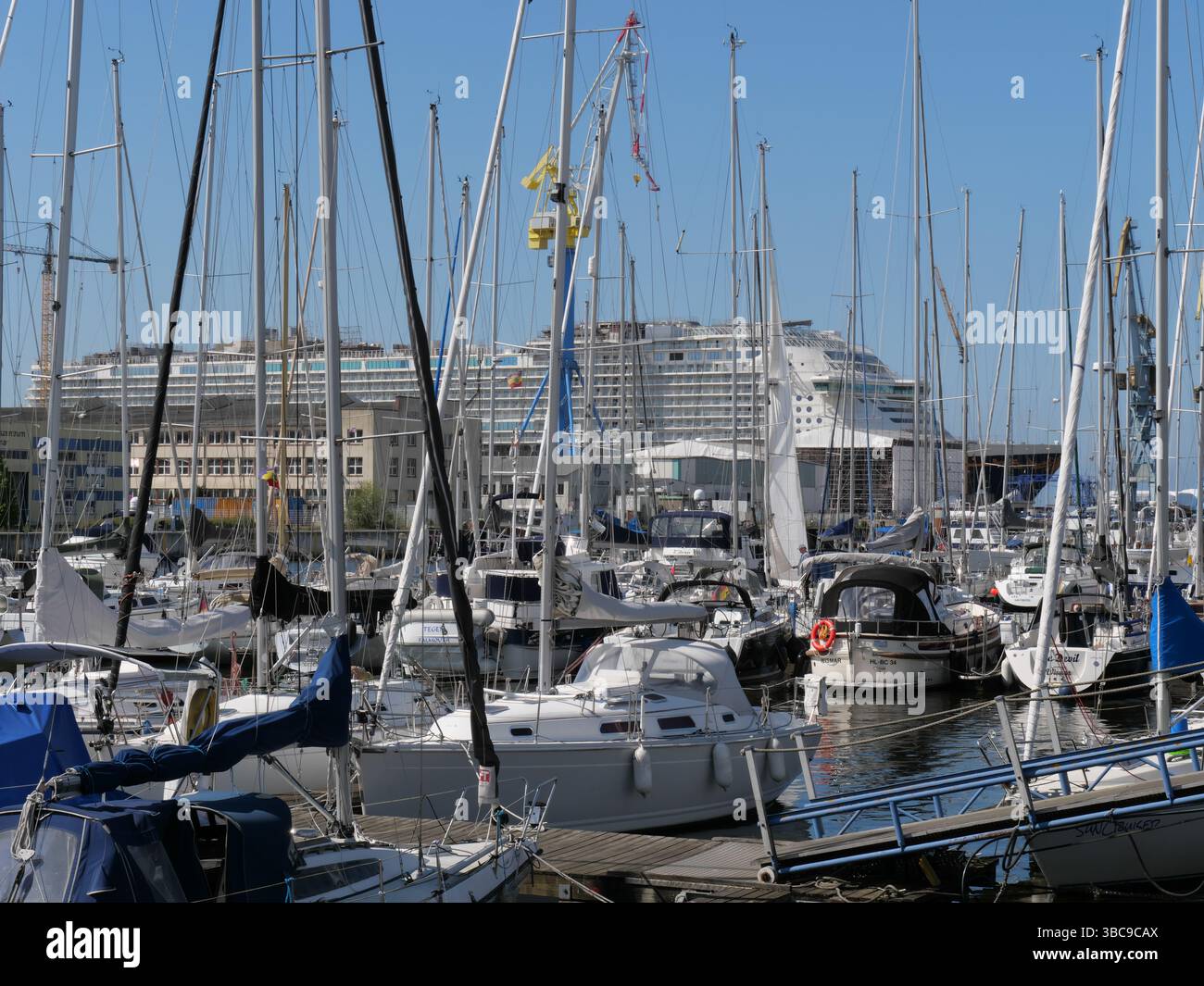 The Disney Adventure, one of the largest cruise ships, is moored at the ...
