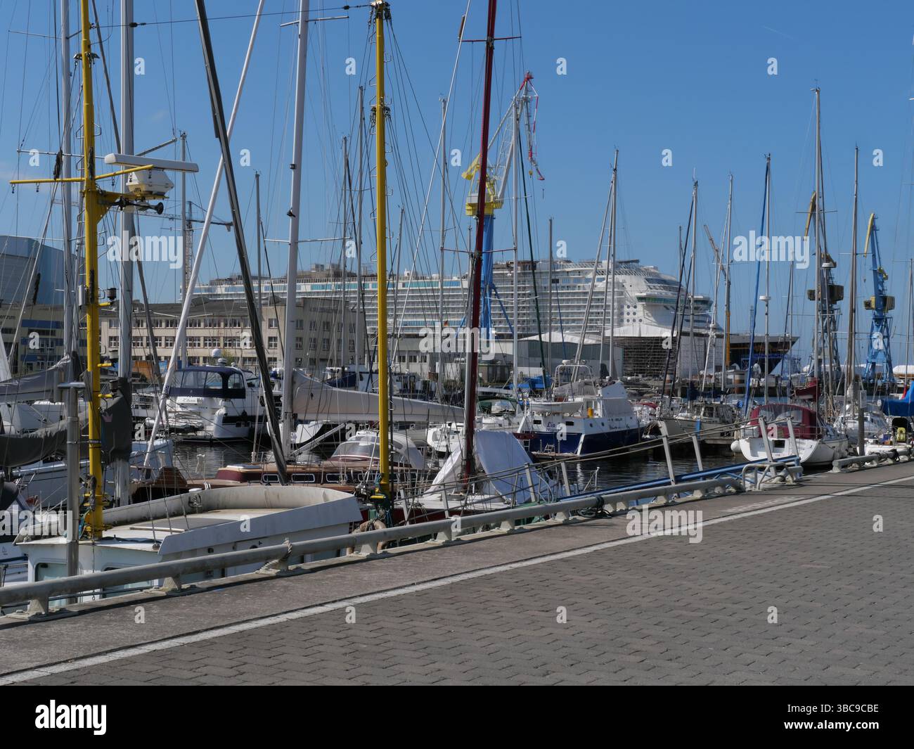 The Disney Adventure, one of the largest cruise ships, is moored at the ...