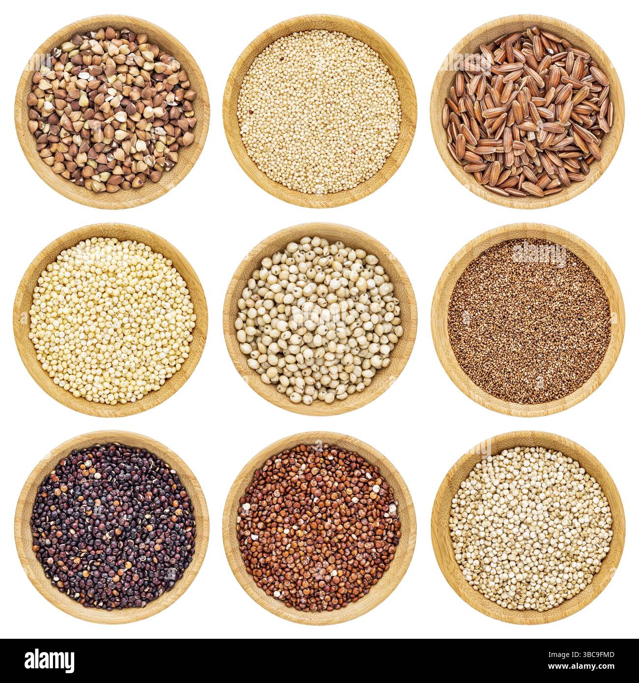 Gluten free grains - buckwheat, amaranth, brown rice, millet, sorghum ...