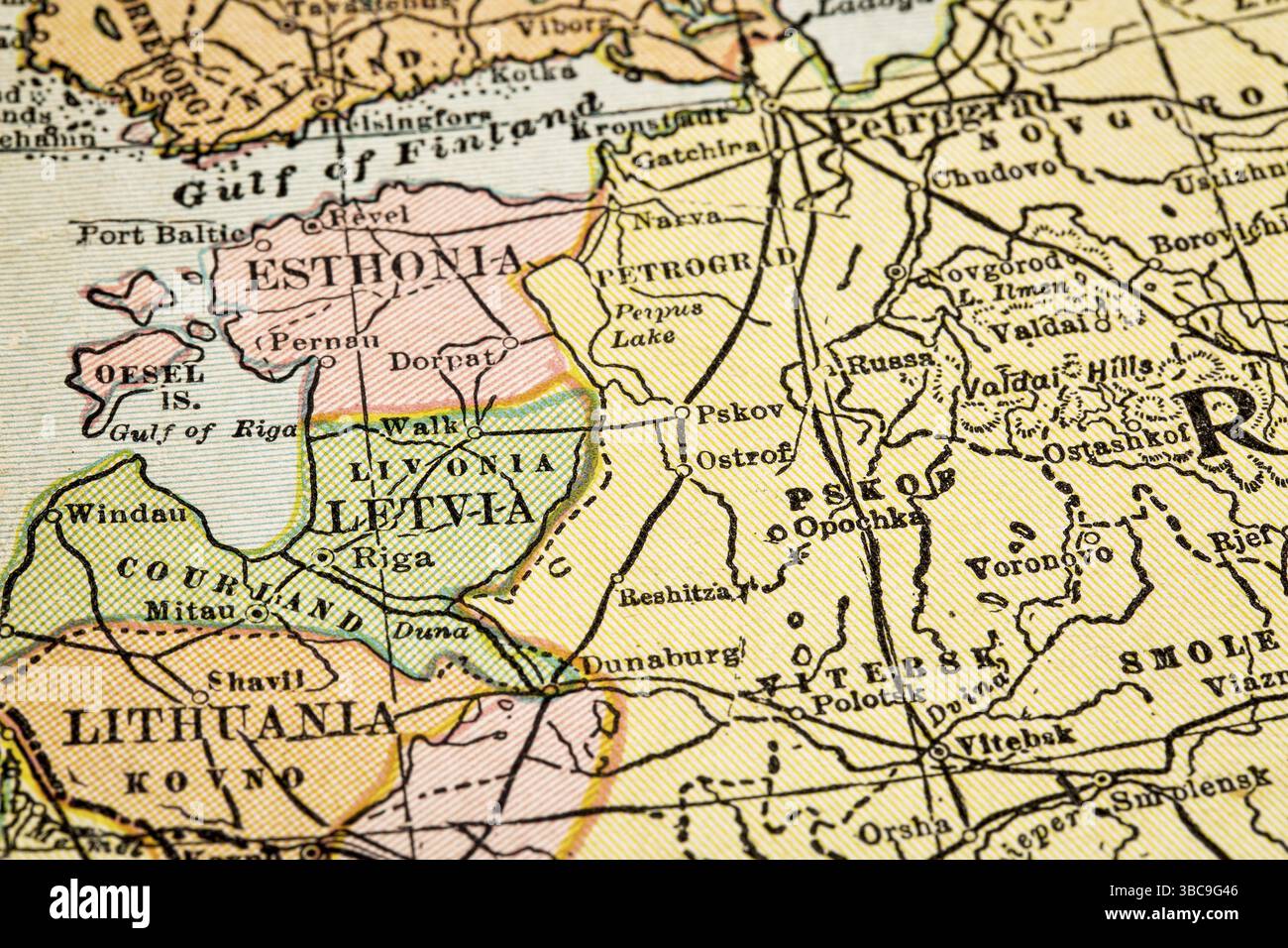 1920s map baltic sea hi-res stock photography and images - Alamy