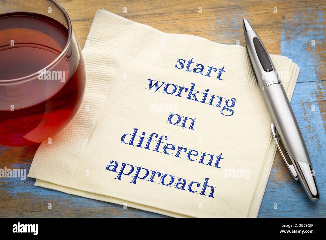 Start working on different approach - handwriting on a napkin with a ...