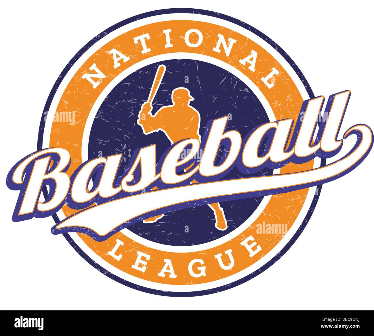 Vintage softball Stock Vector Images - Alamy