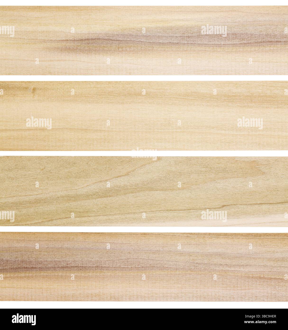 Unfinished poplar wood texture - isolated planks with delicate green ...