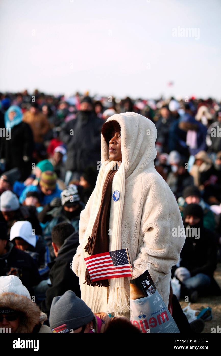 Inauguration Ceremony of Barack Obama on the National Mall in ...