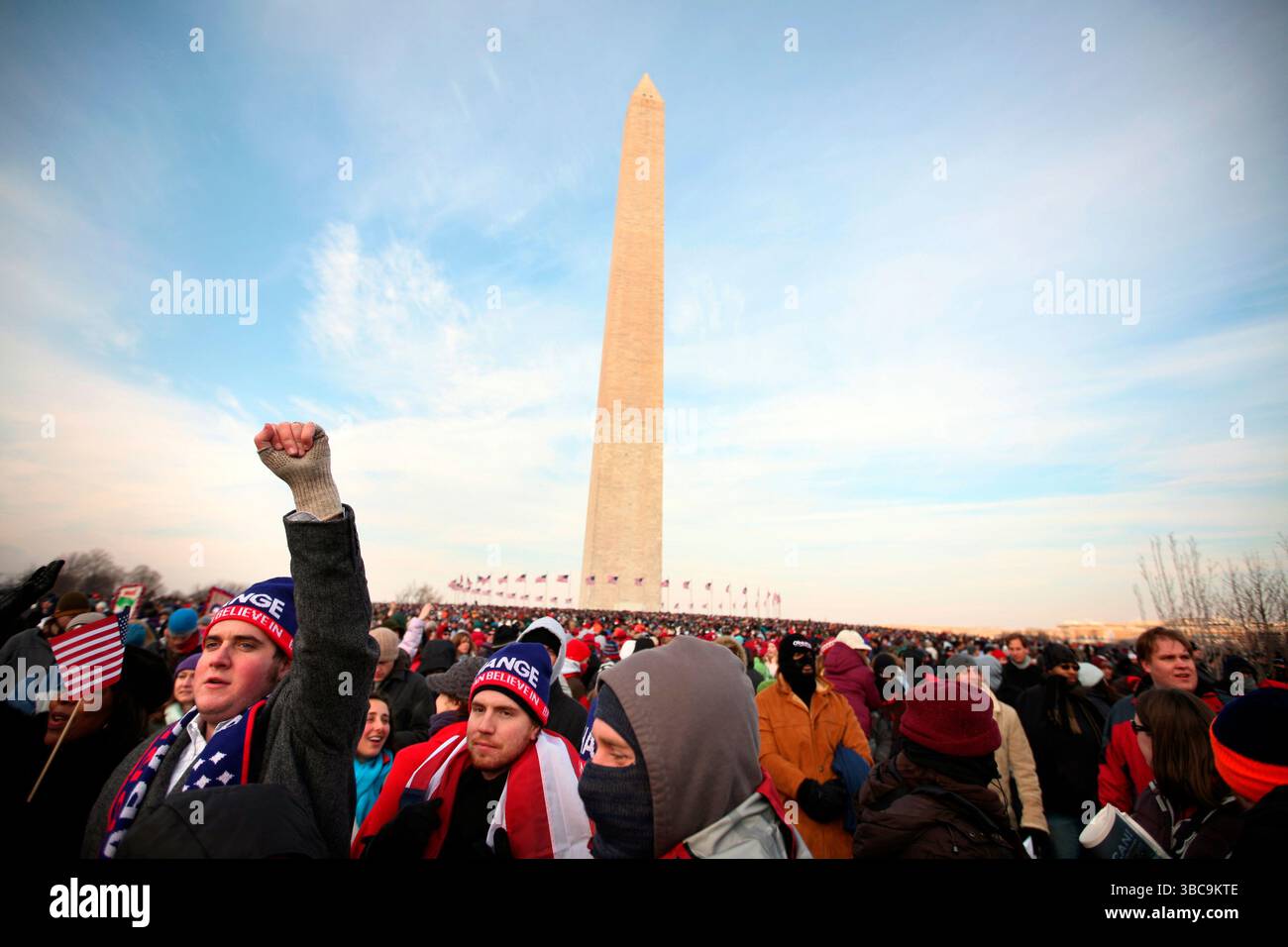 Inauguration Ceremony of Barack Obama on the National Mall in ...
