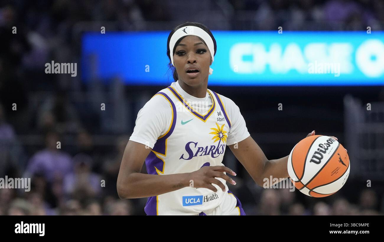 Los Angeles Sparks forward Rickea Jackson during a WNBA basketball game ...