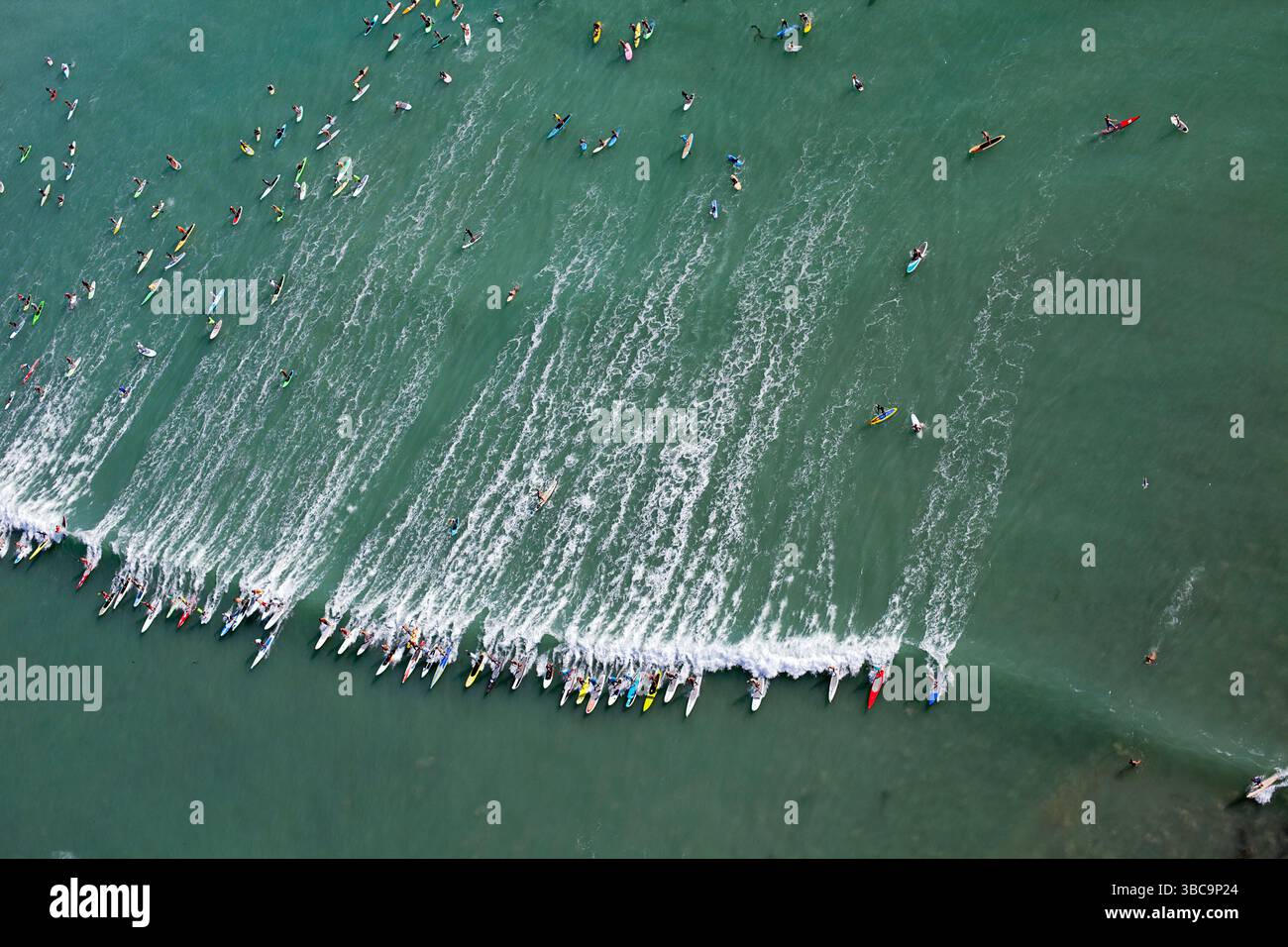 Battle Of the Paddle, Dana Point CA Aerial - Guinness World Record ...
