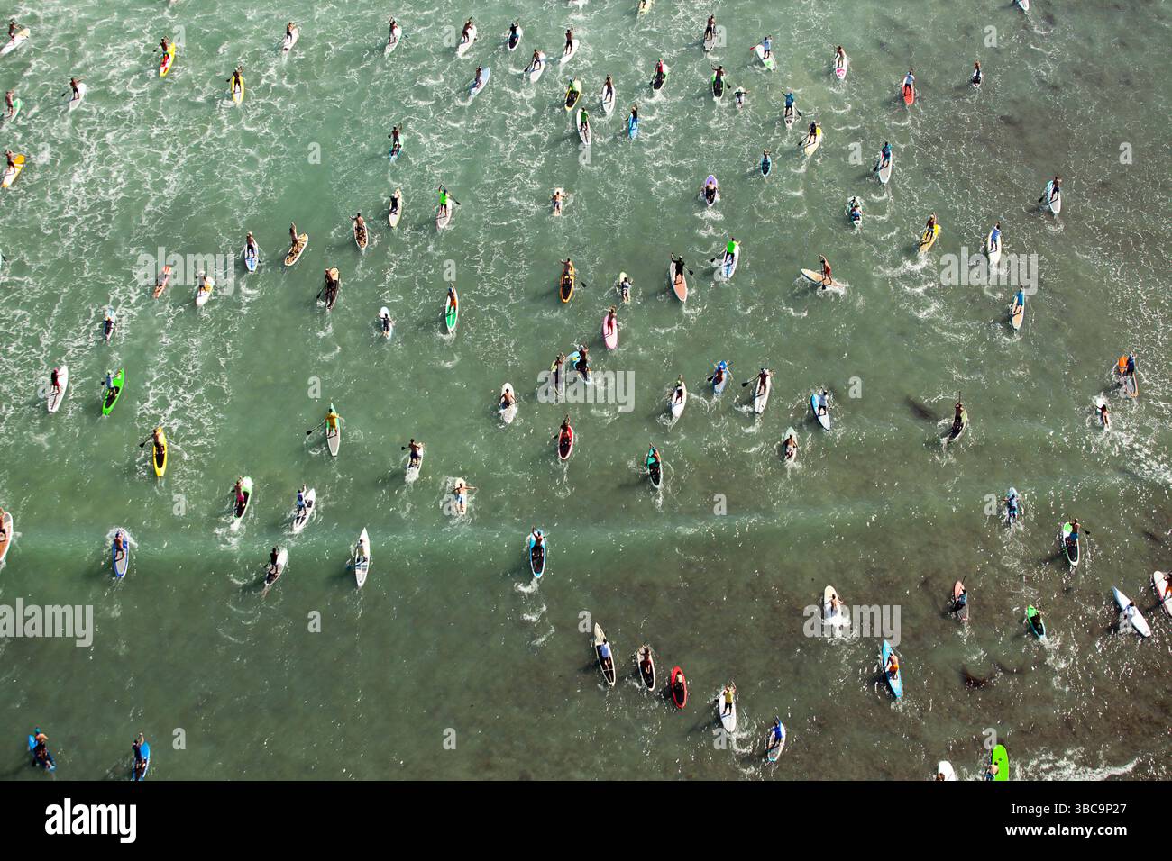 Battle Of the Paddle, Dana Point CA Aerial - Guinness World Record ...