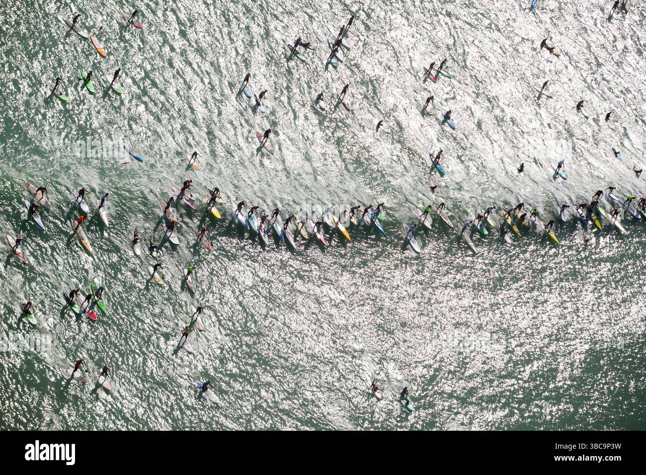 Battle Of the Paddle, Dana Point CA Aerial - Guinness World Record ...