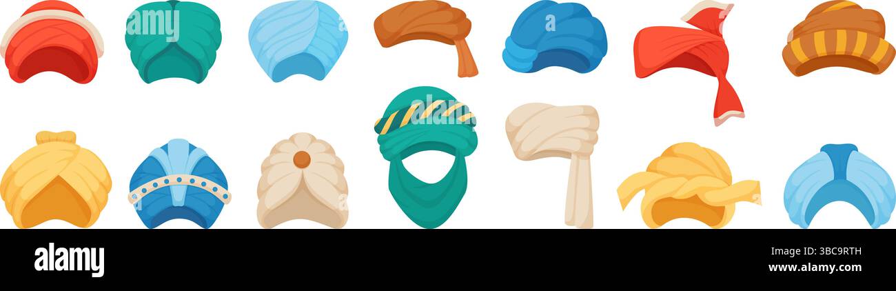 Different turbans Stock Vector Images - Alamy
