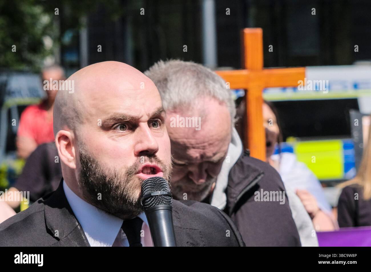 Nick Tenconi leader gives a speech promoting mass deportations and an ...