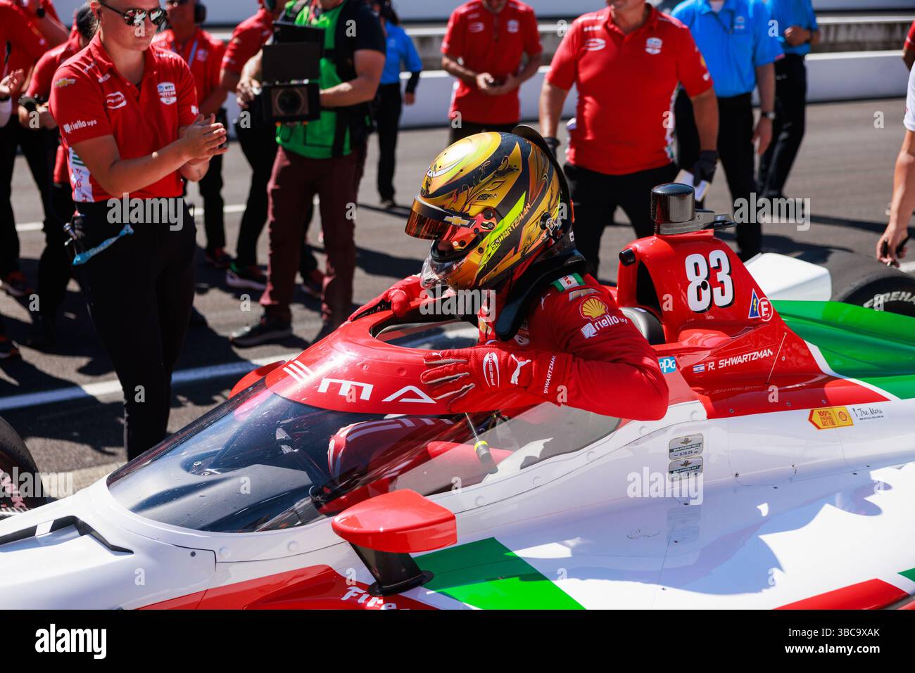 Robert Shwartzman competes in the fast 12 during the second day of ...