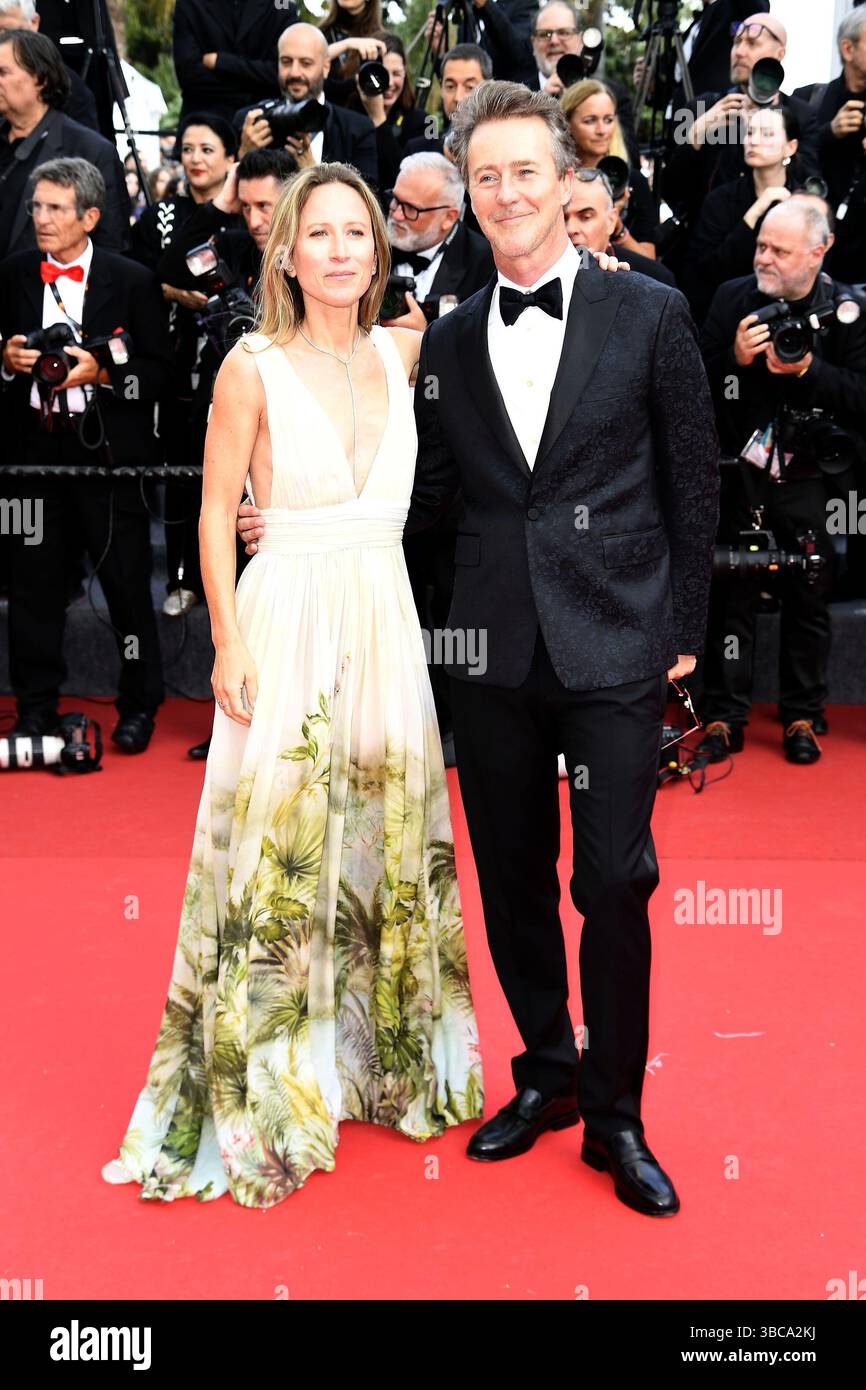 Shauna Robertson und Edward Norton bei der „Der Phoenizische ...