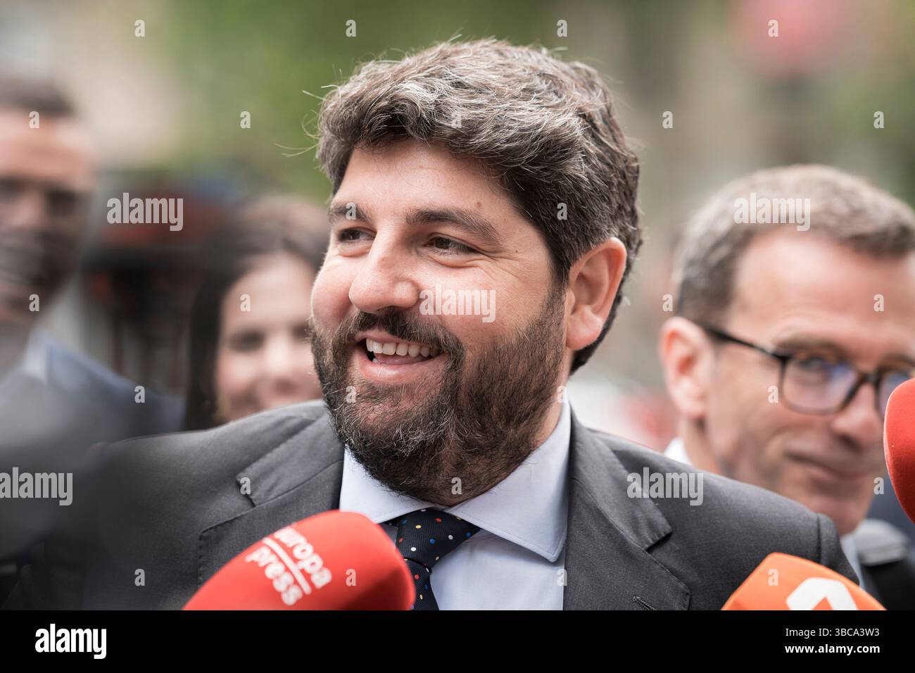 The president of the Region of Murcia, Fernando López Miras, upon his ...