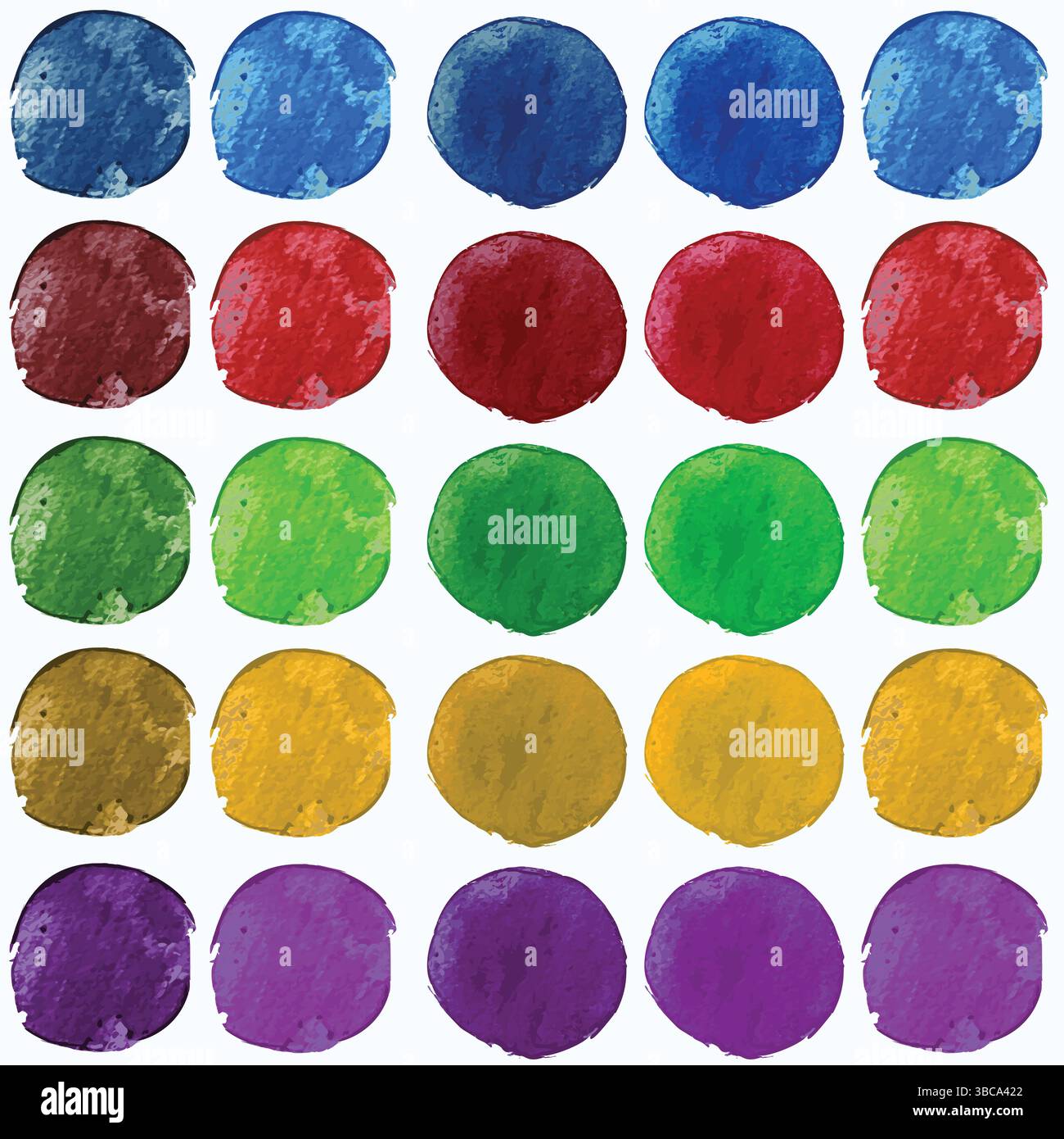 Rainbow Watercolor Dots on Linen – Playful Modern Polka Dot Pattern ...