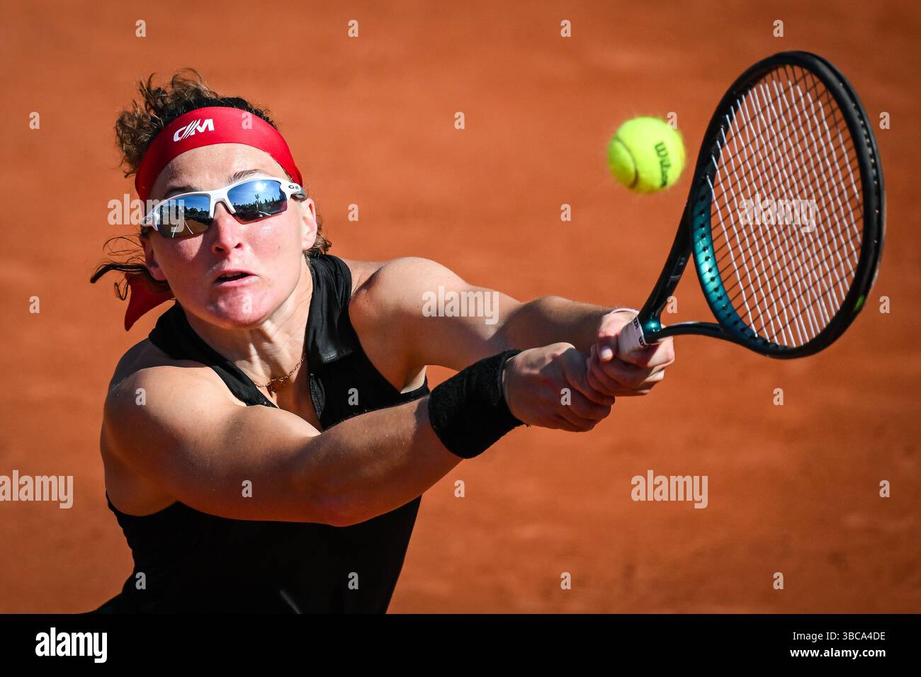 Carole MONNET of France during the first qualifying day of the Roland ...