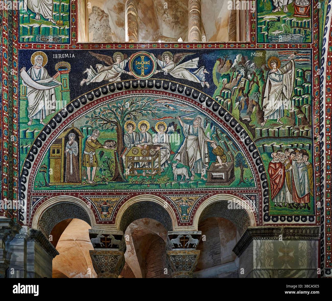 Ospitalità di Abramo,Sacrificio di §Isacco. Mosè,Geremia, - mosaici ...