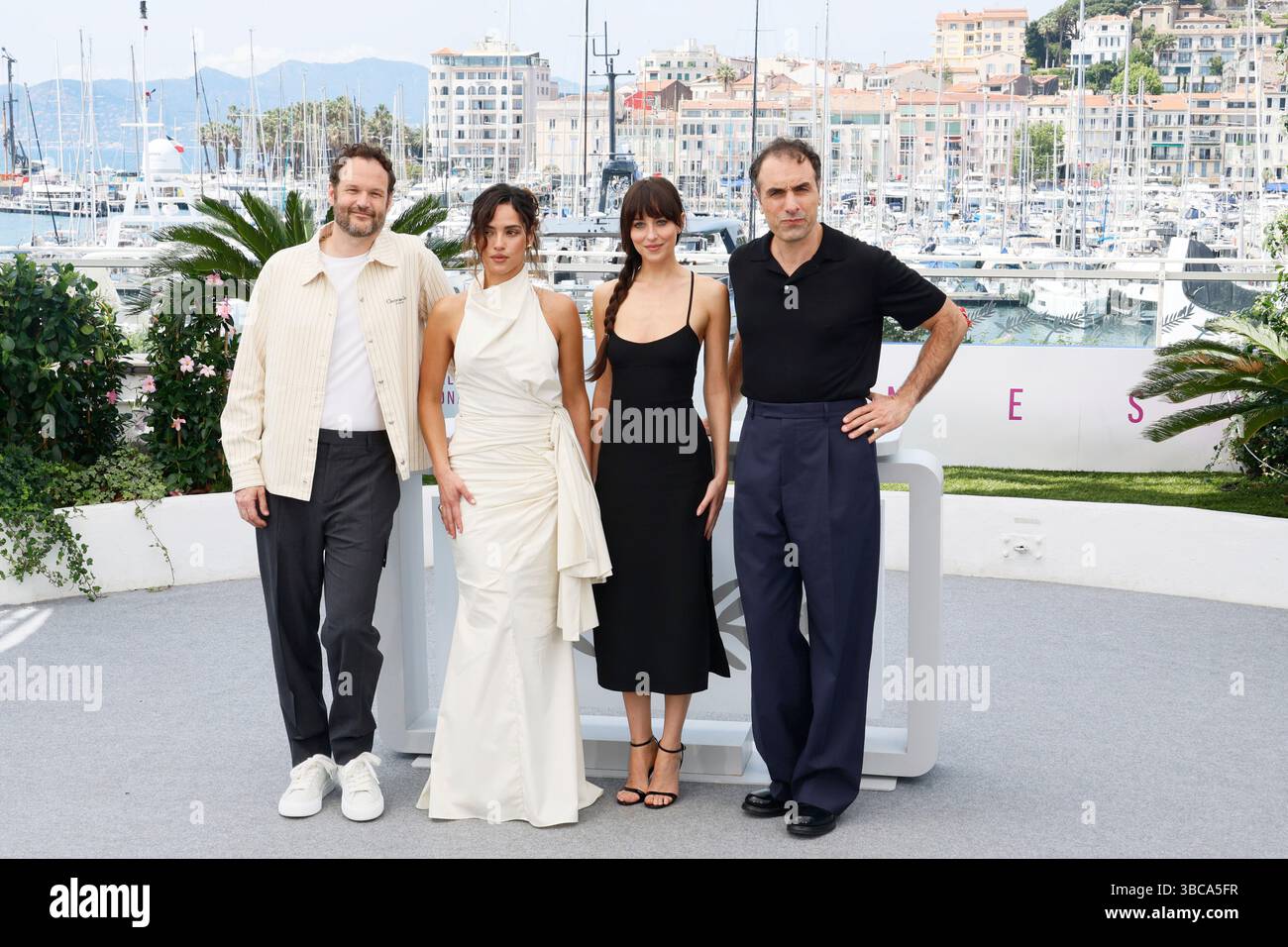 Producer Kyle Marvin, from left, Adria Arjona, Dakota Johnson and ...