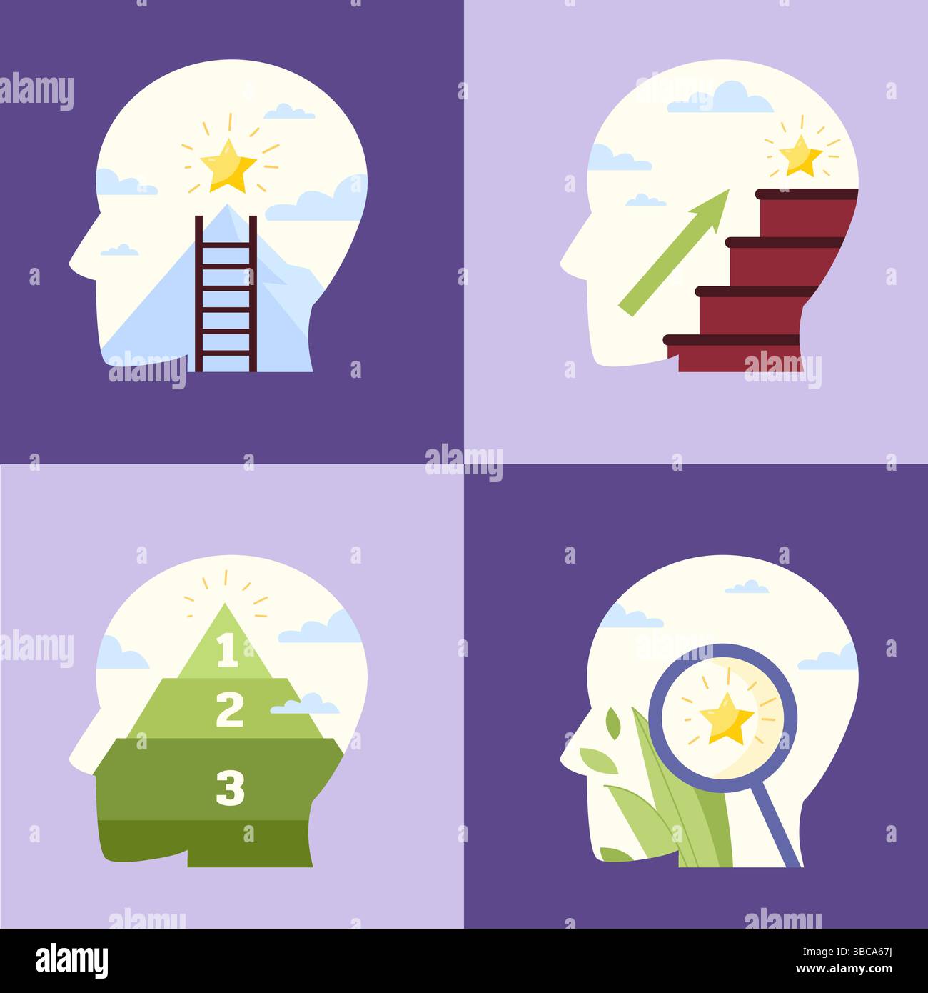 Life balance self esteem Stock Vector Images - Alamy