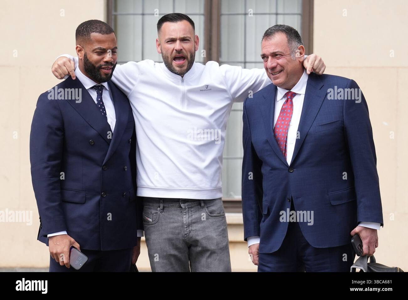 Frederick Doe, 36, (centre) also known as Frederick Sines, leaving ...