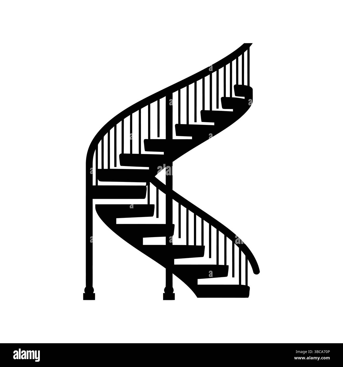 Stair vector black silhouette of simple minimal vector Stock Vector ...