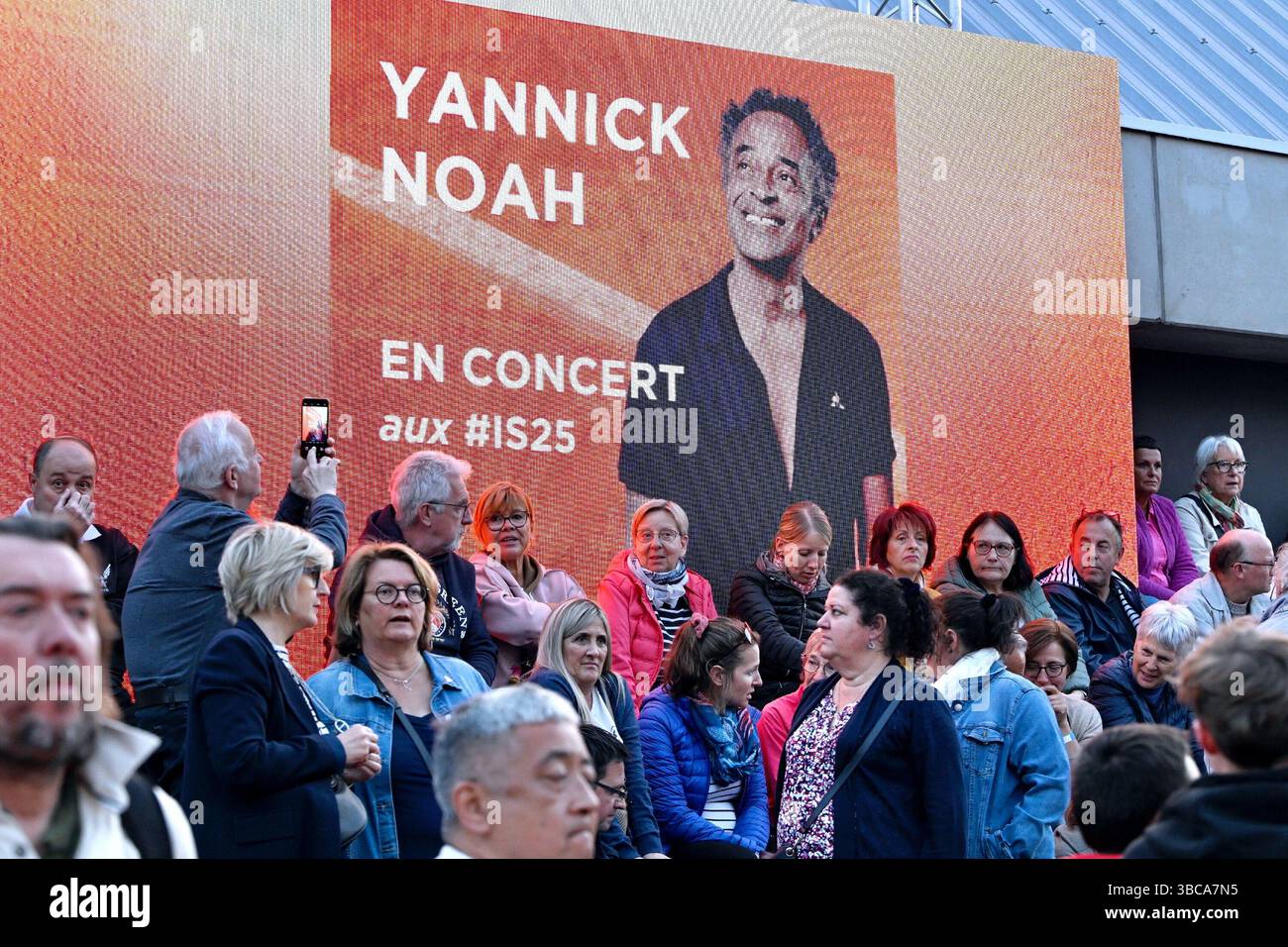 Strasbourg, France. 17th May, 2025. Yannick Noah, French tennis man and ...