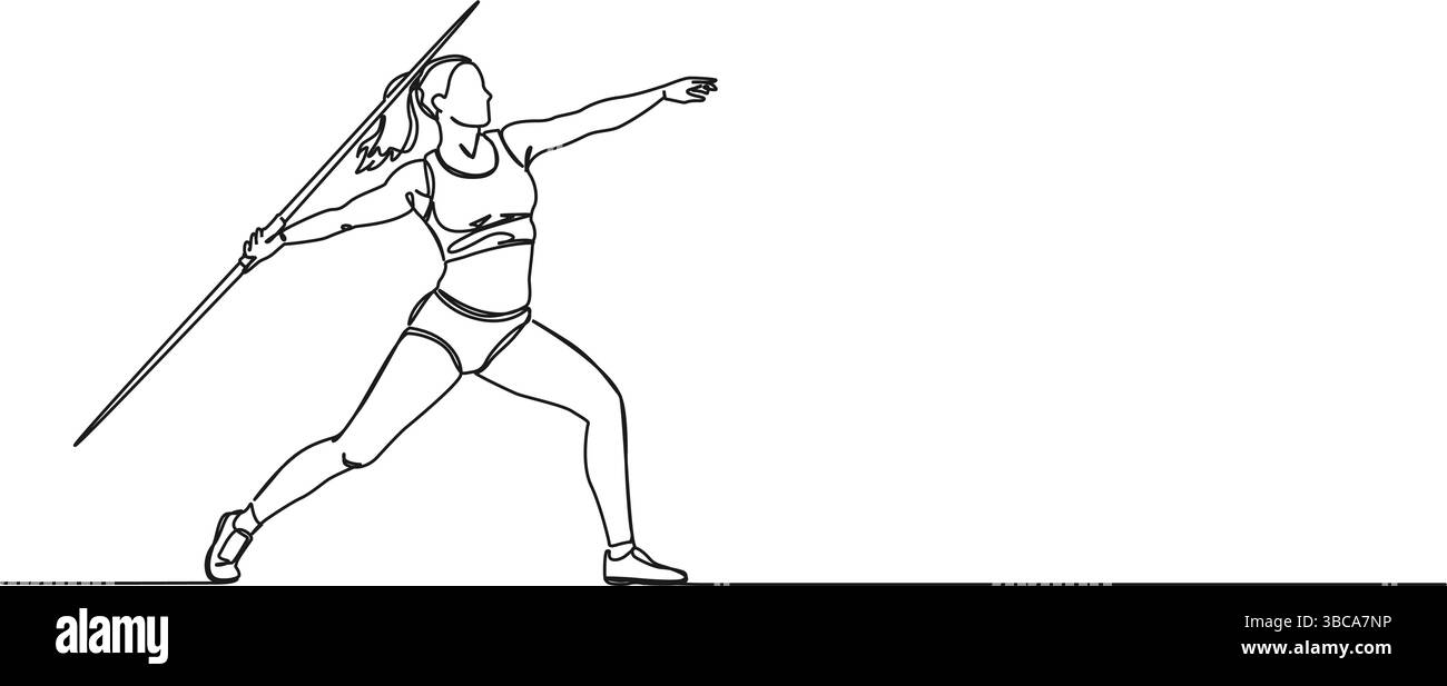 Female javelin Black and White Stock Photos & Images - Alamy