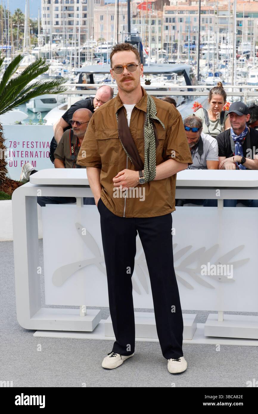 Benedict Cumberbatch poses for photographers at the photo call for the ...