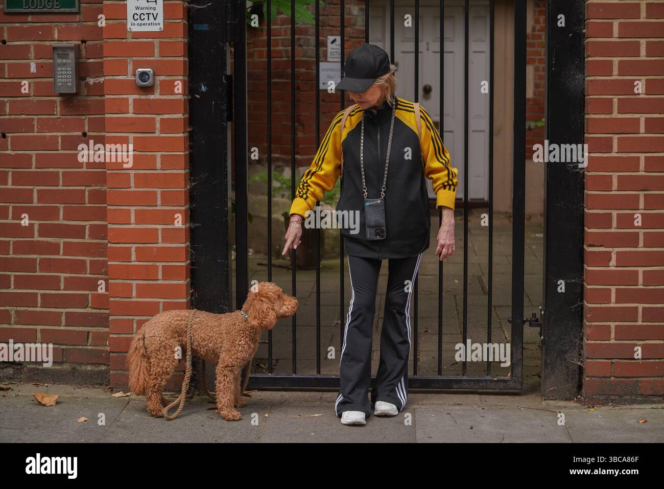 London, UK. 19 May 2025. Singer and songwriter Lulu poses with her dog ...