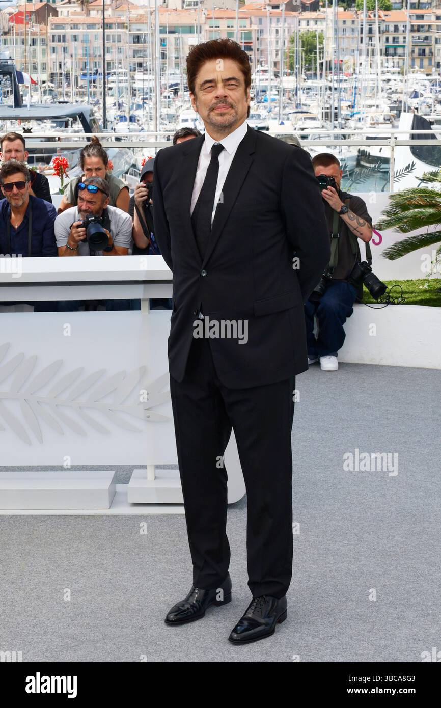 Benicio del Toro poses for photographers at the photo call for the film ...